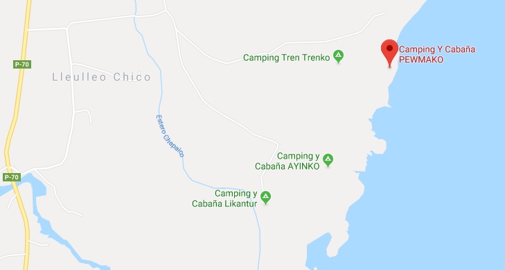 Mapa – ONG Amaranta: desde la zona Centro-Sur de Chile